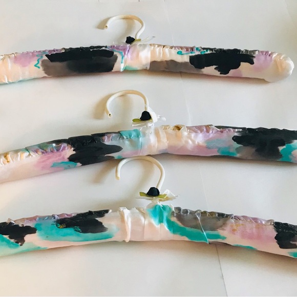 Hand Painted by Artist | Accessories | New Three Satin Hangers Hand ...